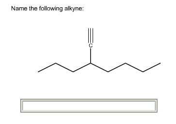Solved Name the following alky ne | Chegg.com