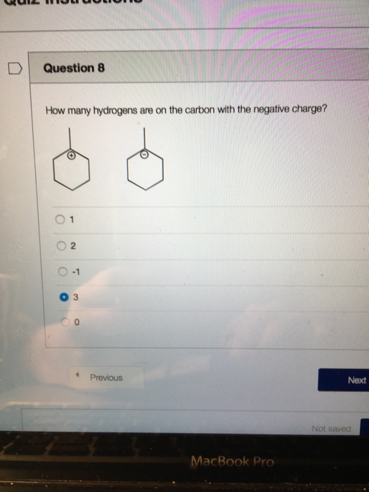 Solved How Many Hydrogens Are On The Carbon With The Chegg
