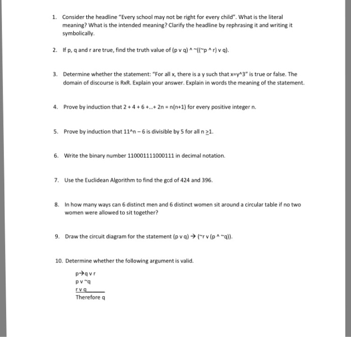 Solved Consider the headline "Every school may not be right | Chegg.com