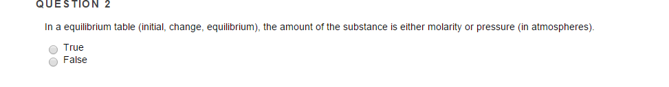 Solved In a equilibrium table (initial, change, | Chegg.com