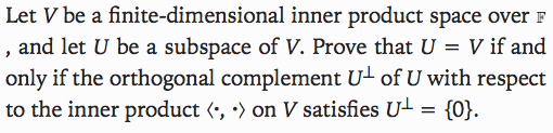 Solved Let V be a finite-dimensional inner product space | Chegg.com