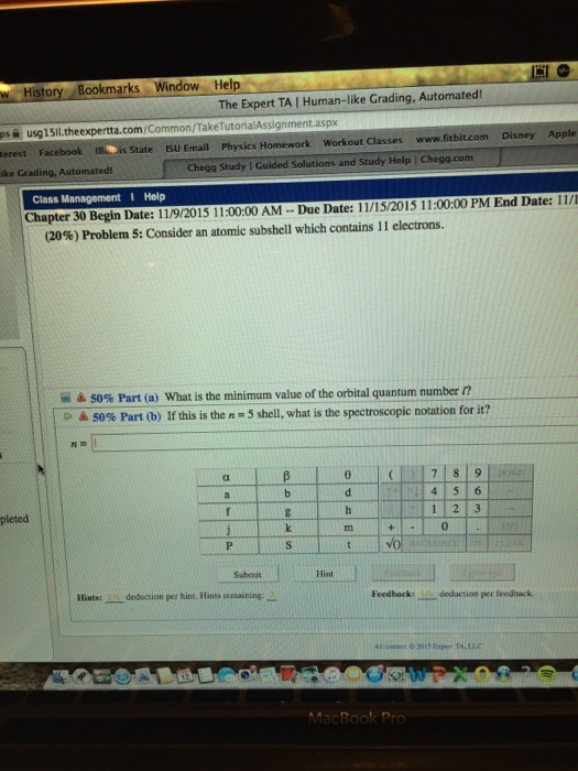 Solved History Bookmarks Window Help The Expert TA | | Chegg.com