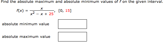 Solved Find the absolute maximum and absolute minimum values | Chegg.com