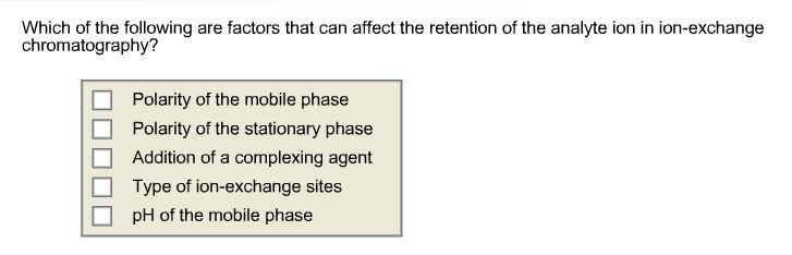 Solved Which of the following are factors that affect the | Chegg.com