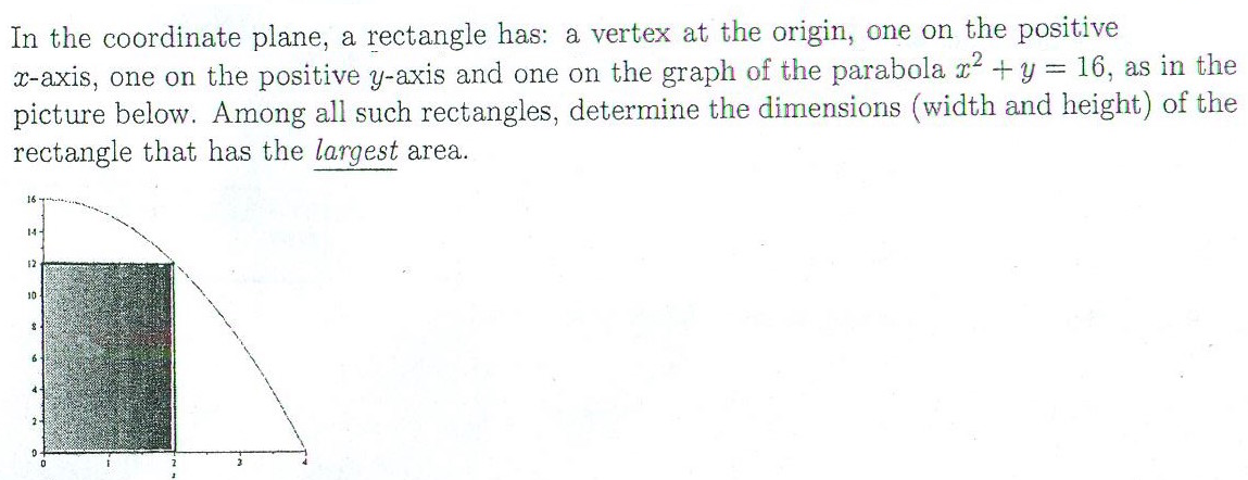 Solved In the coordinate plane, a rectangle has: a vertex at | Chegg.com