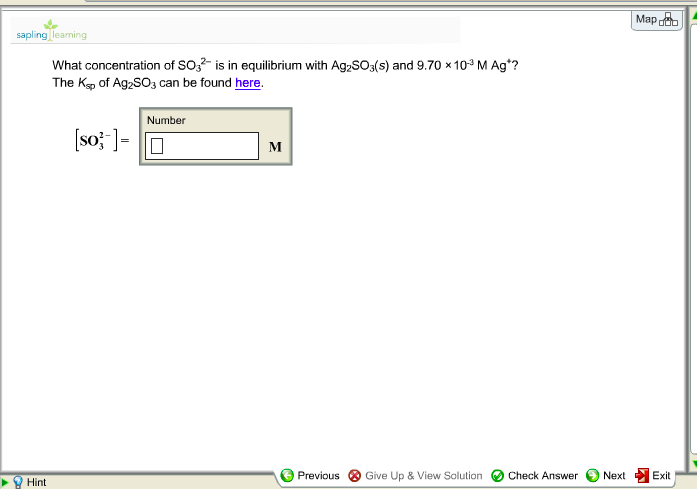 Solved Map Deb pling What concentration of SO is in | Chegg.com
