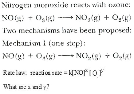 Solved Nitrogen monoxide reacts with ozone: NO(g) + O3g) | Chegg.com