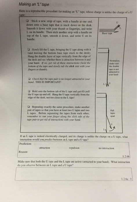 Solved Here is a reproducible procedure for making an "L" | Chegg.com