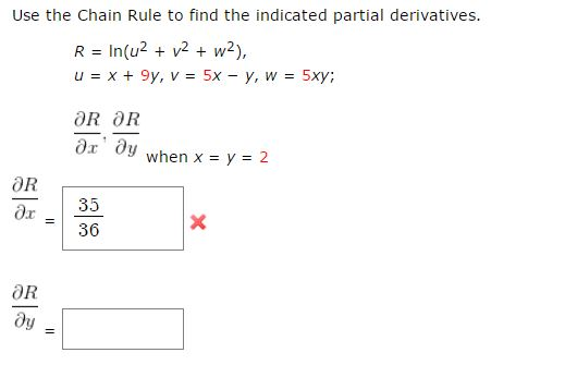 Solved Use the Chain Rule to find the indicated partial | Chegg.com