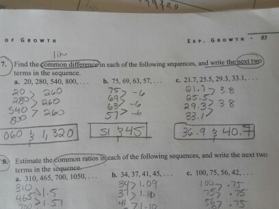 Solved Find the common difference in each of the following | Chegg.com