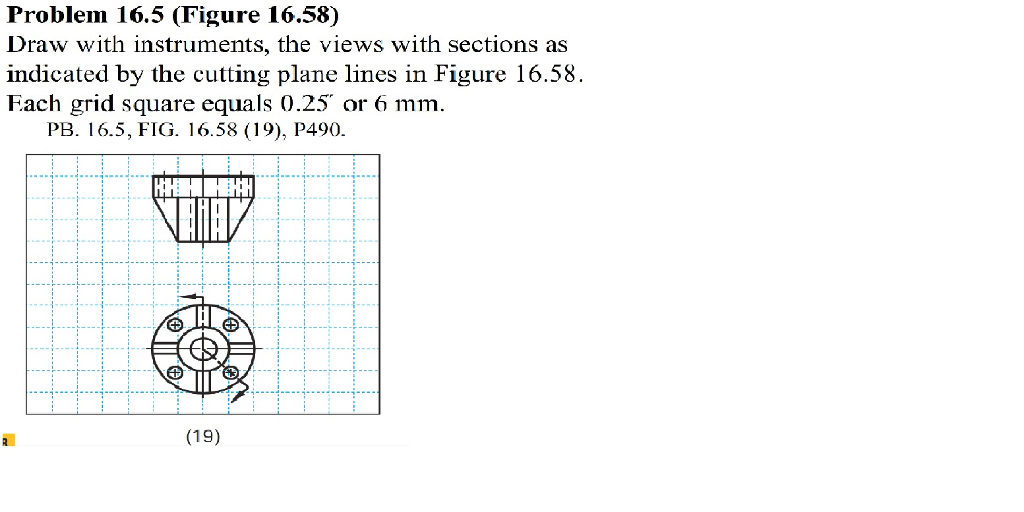 Solved Problem 16.5 (Figure 16.58) Draw with instruments, | Chegg.com