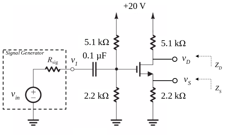Solved a) For the common-source circuit of Part 1, find the | Chegg.com
