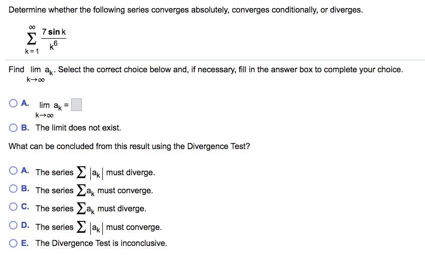 Solved Determine whether the following series converges | Chegg.com