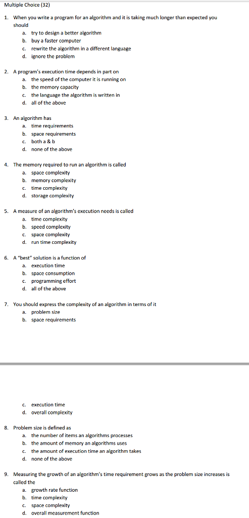 Solved Multiple Choice (32) When you write a program for an | Chegg.com