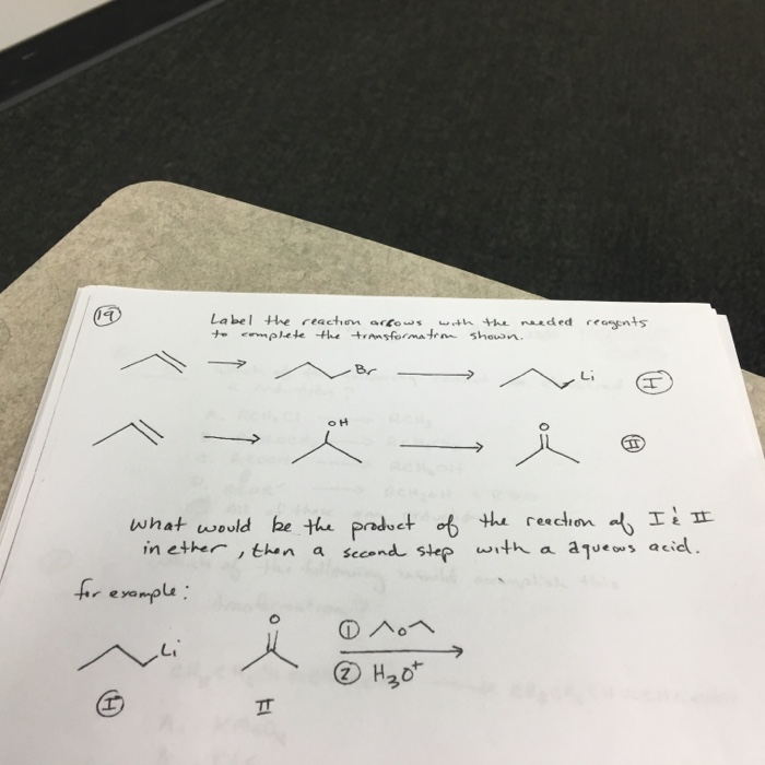 Solved Label the reaction arrows with the needed reagents to | Chegg.com