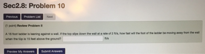 Solved Sec2.8: Problem 10 Previous Problem List Next (1 | Chegg.com