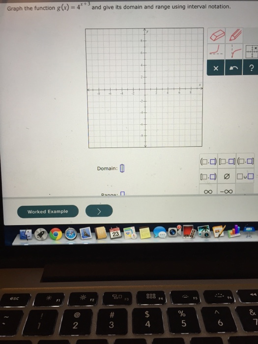 Solved Graph the function g(x) = 4^x + 3 and give its domain | Chegg.com