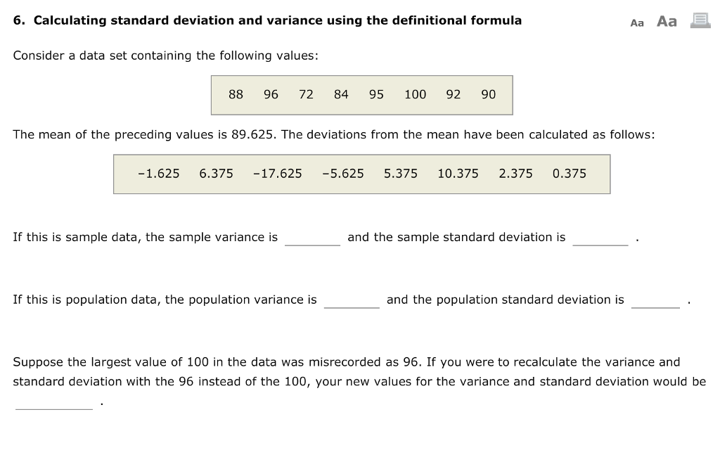 Solved Consider a data set containing the following values: | Chegg.com Solved Consider a data set containing the following values: | Chegg.com
