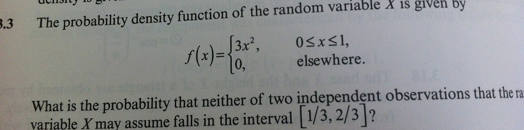 Solved 3.3 The probability density function of the random | Chegg.com