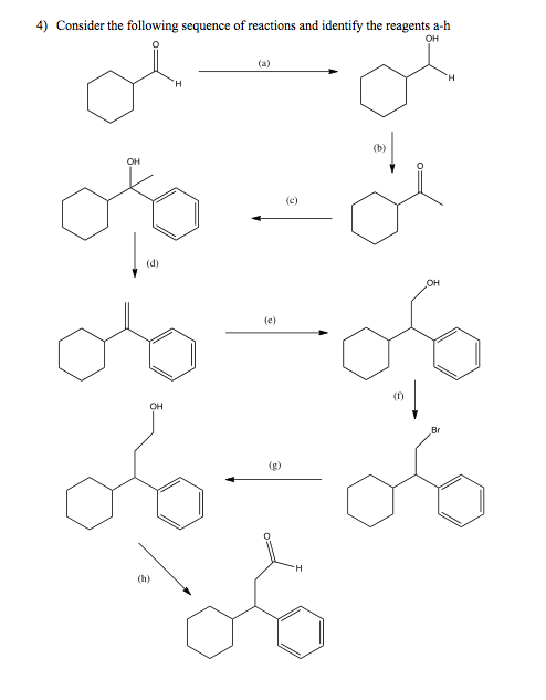 Solved Consider The Following Sequence Of Reactions And