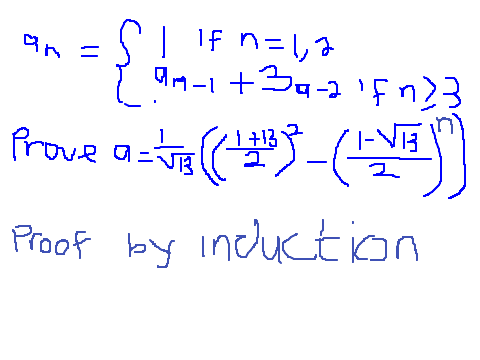 Solved CORRECTION - it is suppoed to be a sub n -1 +3a sub | Chegg.com