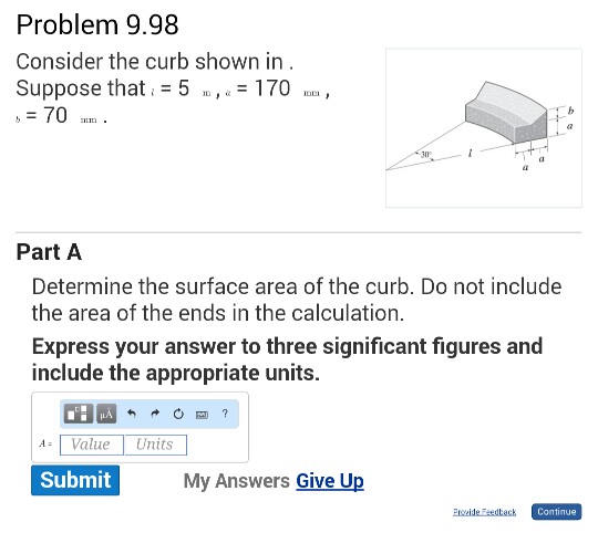 Solved Problem 9.98 Consider the curb shown in Suppose that | Chegg.com
