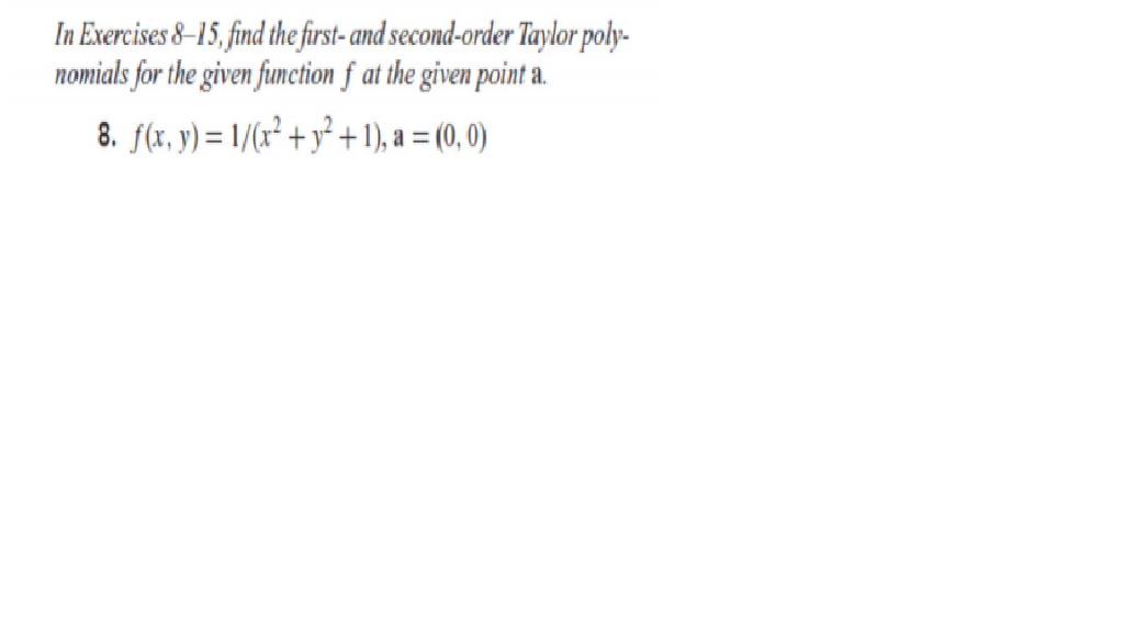 Solved In Exercises8-15,find the first-and second-order | Chegg.com