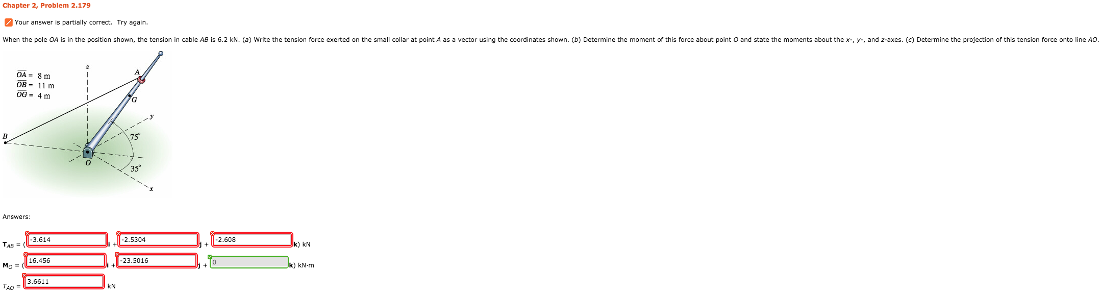 Solved Chapter 2, Problem 2.179 Your answer is partially | Chegg.com