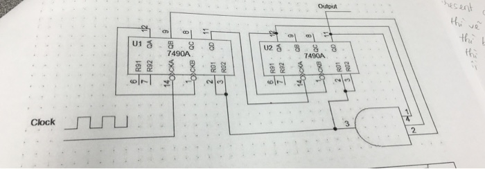 Solved the 7490 ic is a decade counter. describe the | Chegg.com