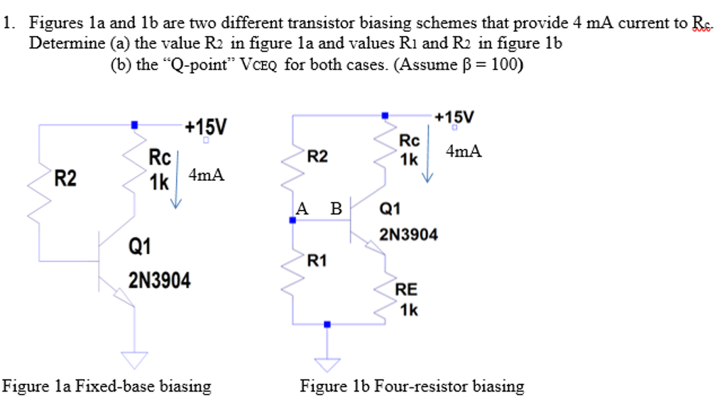 Solved Figures 1a and 1b are two different transistor | Chegg.com