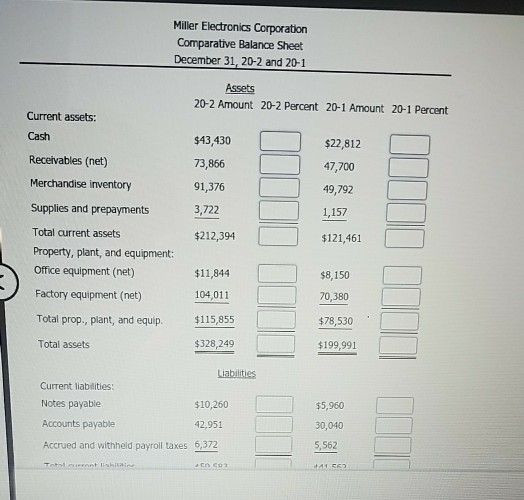 Solved Vertical Analysis of Comparetive Financial Statements | Chegg.com