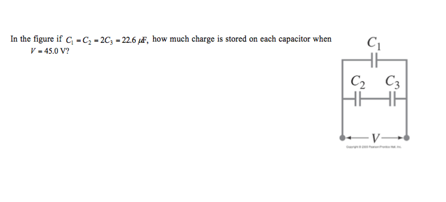 Solved In the figure if C_1 = C_2 = 2C_3 = 22.6 muF, how | Chegg.com