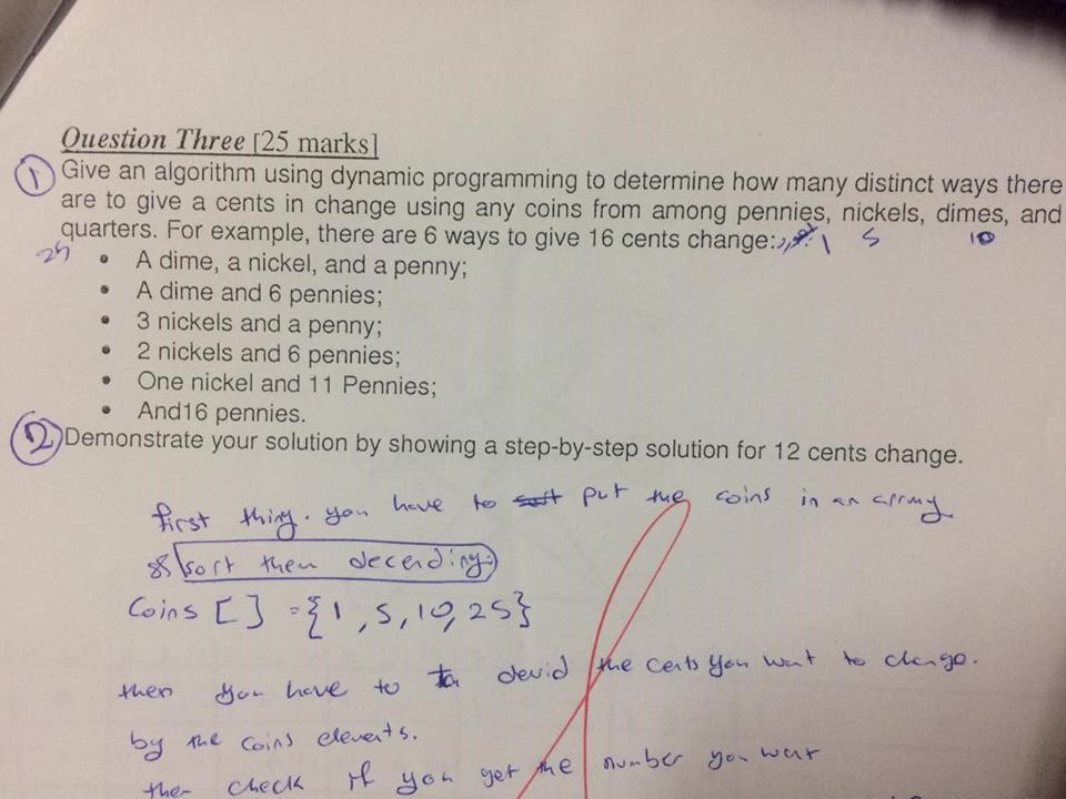 Solved Ouestion Three [25 marksl Give an algorithm using | Chegg.com Solved Ouestion Three [25 marksl Give an algorithm using | Chegg.com