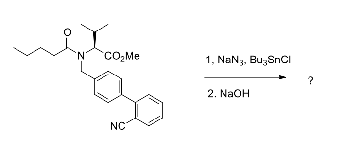 Solved The final step of the synthesis of valsartan (see | Chegg.com