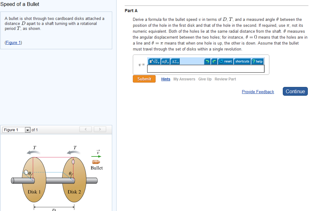 Solved A bullet is shot through two cardboard disks attached | Chegg.com
