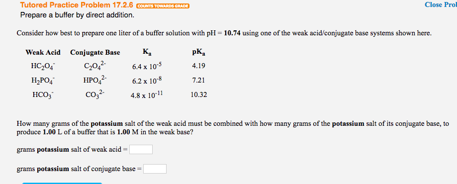 Solved Tutored Practice Problem 17.2.6 Close Prol Prepare a | Chegg.com