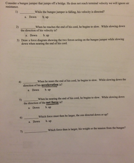 Solved Consider a bungee jumper that jumps off a bridge. He | Chegg.com