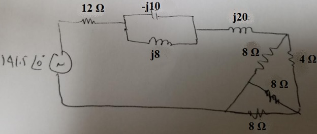Solved Calculate The Real And Reactive Power Supplied Or 