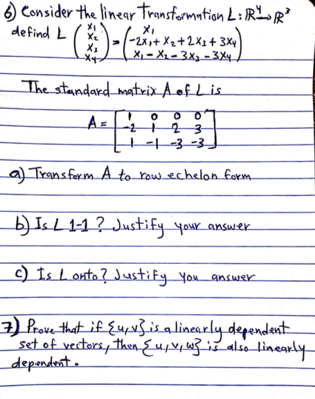 Solved Consider the linear transformation L:R4 rightarrow | Chegg.com