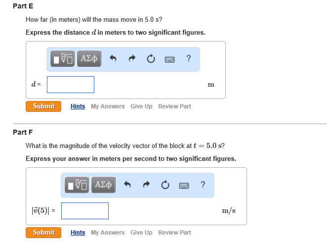 Solved The diagram below shows a block of mass m=2.00kg on | Chegg.com