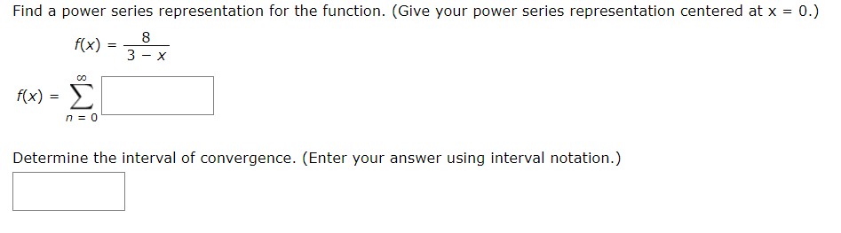 Solved Find a power series representation for the function. | Chegg.com