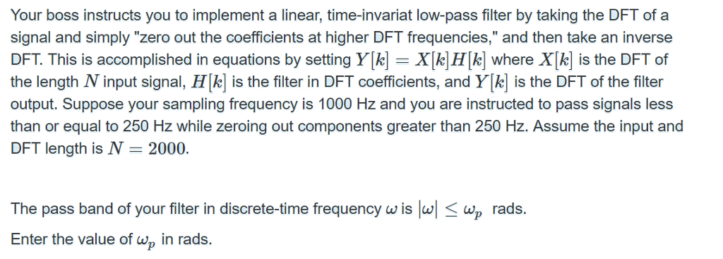 Your boss instructs you to implement a linear, | Chegg.com