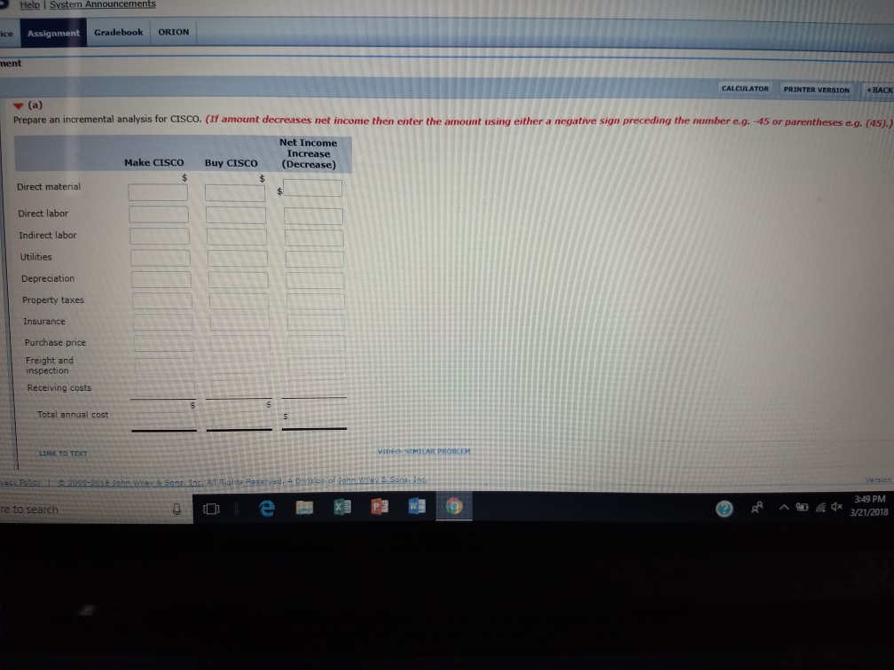 Solved Return to Blackboard Accounting for Decision Making | Chegg.com