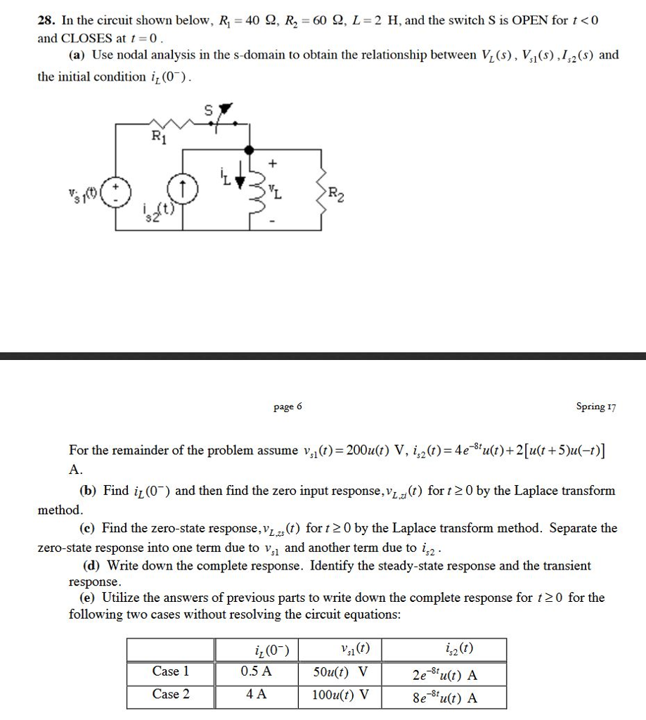 Solved In the circuit shown below, R_1 = 40 ohm, R_2 = 60 | Chegg.com