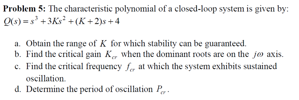 Solved Problem 5: The characteristic polynomial of a | Chegg.com