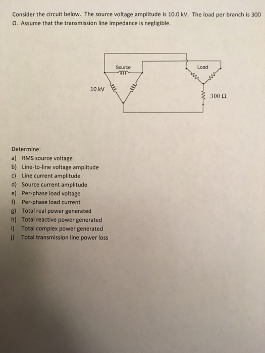 Solved Consider the circuit below. The voltage amolitude is | Chegg.com