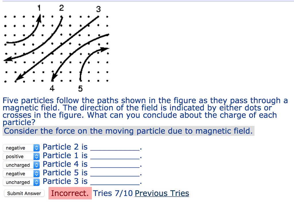 Solved 3 4. 5 Five particles follow the paths shown in the | Chegg.com