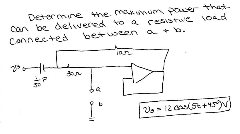 Solved Determine the maximum power that can be delivered to | Chegg.com