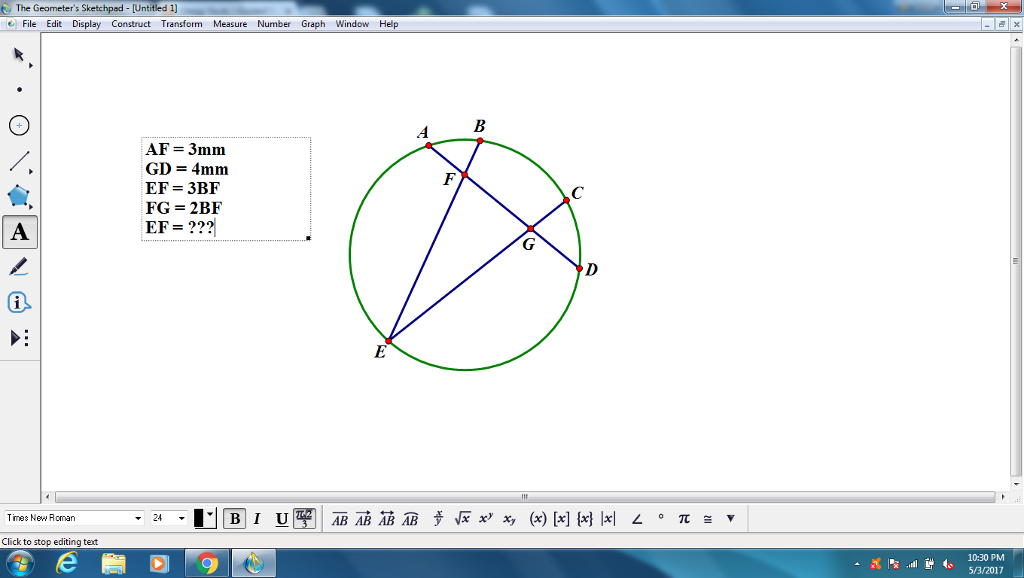 Solved t The Geometer's sketchpad [Untitled 1] File Edit | Chegg.com