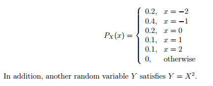 Solved Consider random variable X has the same PMF defined | Chegg.com